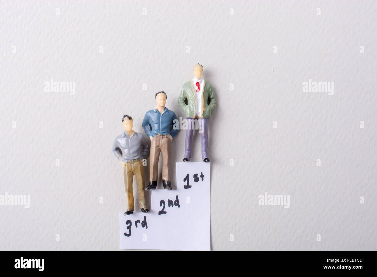 Tiny figurine of man miniature model in view Stock Photo - Alamy