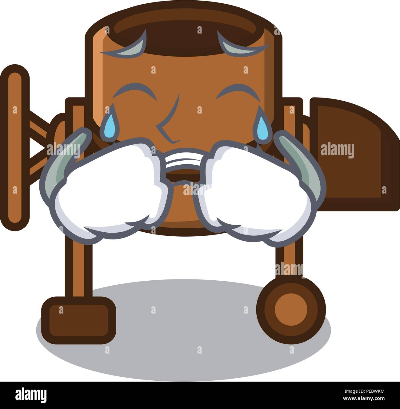 Crying concrete mixer mascot cartoon Stock Vector Image & Art - Alamy