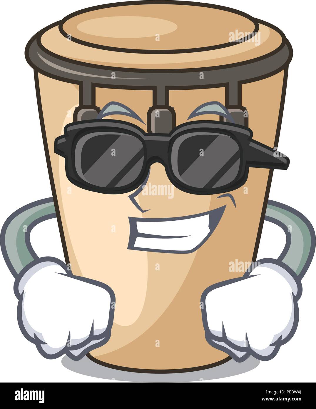 Super cool conga character cartoon style Stock Vector Image & Art - Alamy