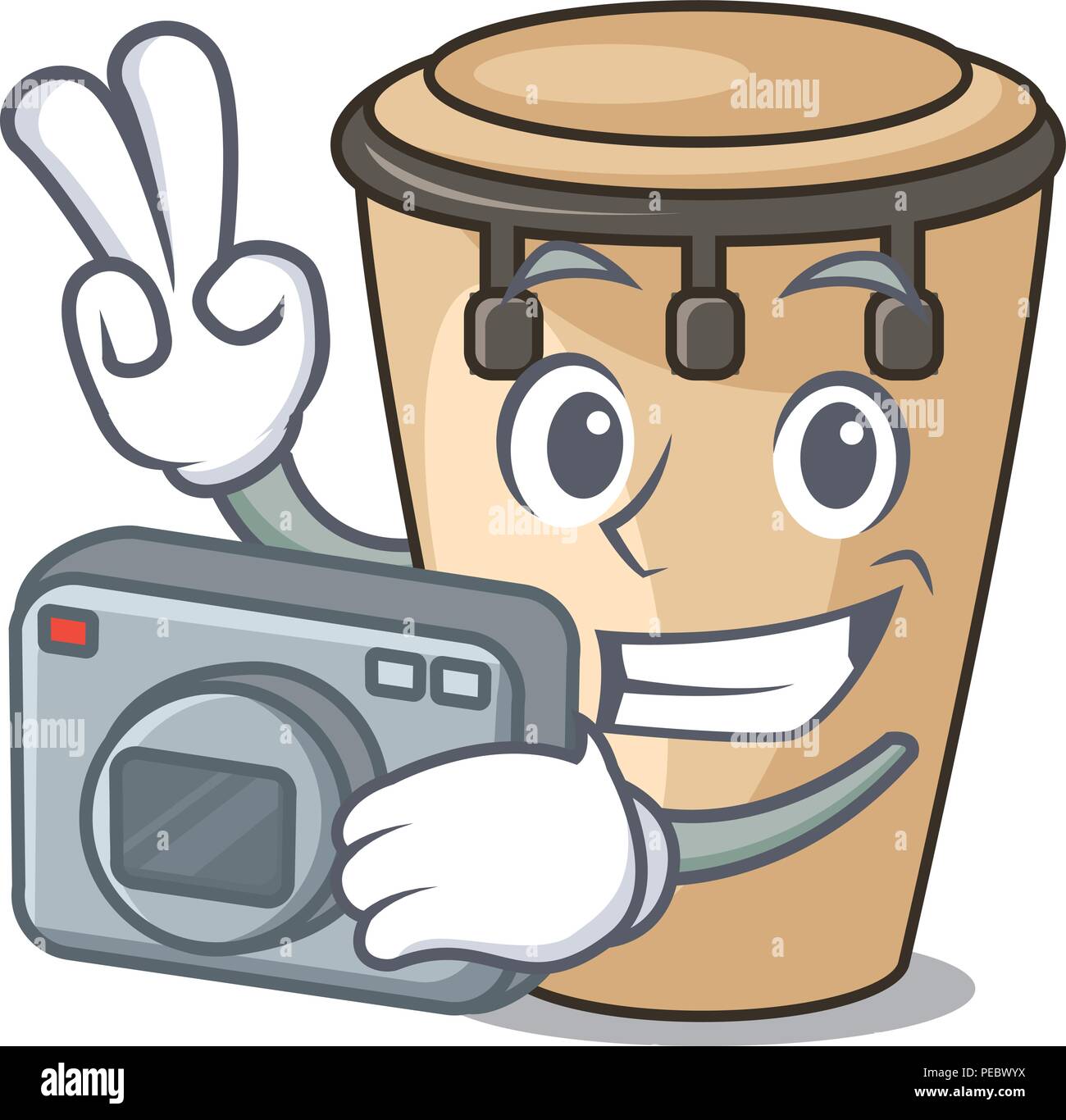 Photographer conga mascot cartoon style Stock Vector Image & Art - Alamy