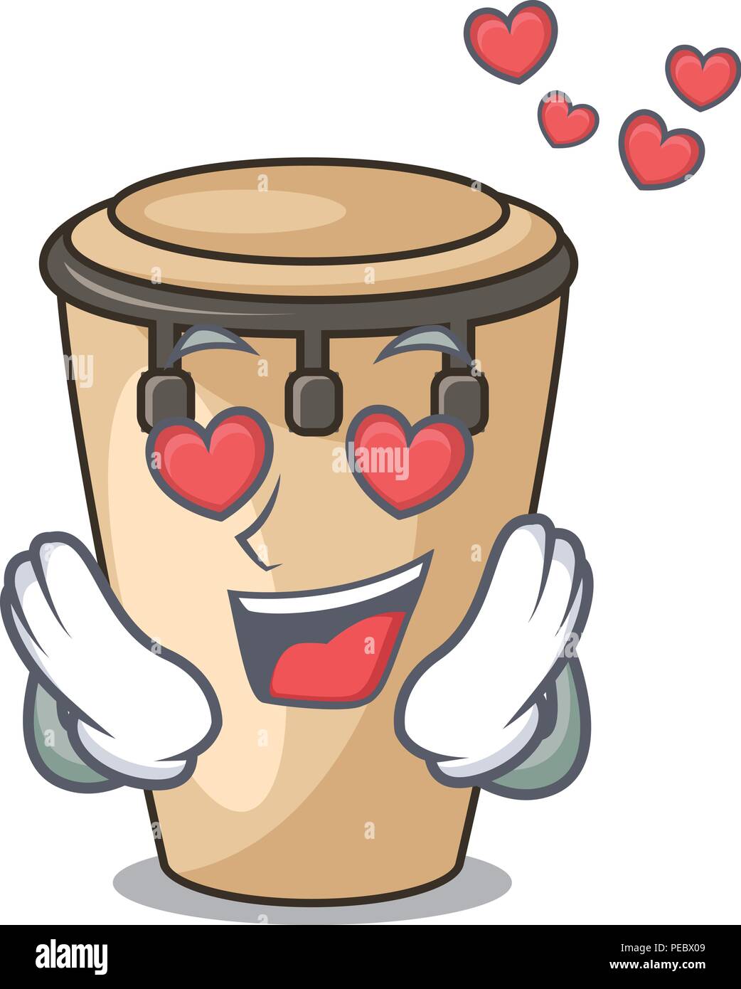 In love conga mascot cartoon style Stock Vector Image & Art - Alamy