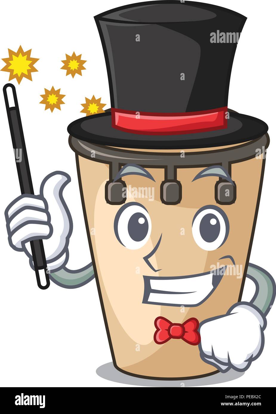 Magician conga mascot cartoon style Stock Vector Image & Art - Alamy