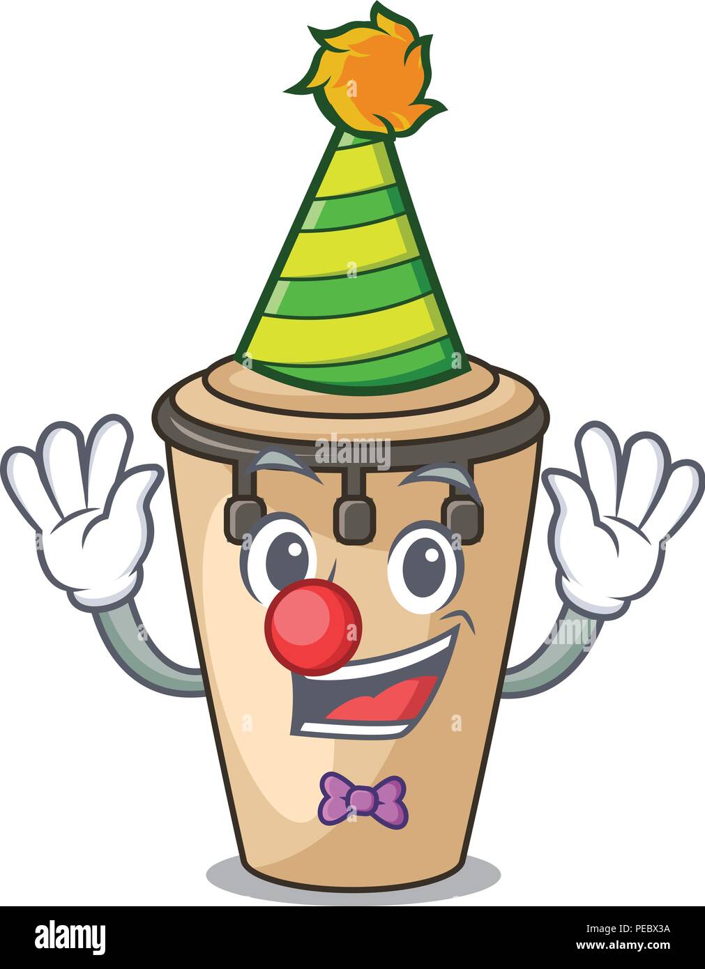 Clown conga mascot cartoon style Stock Vector Image & Art - Alamy