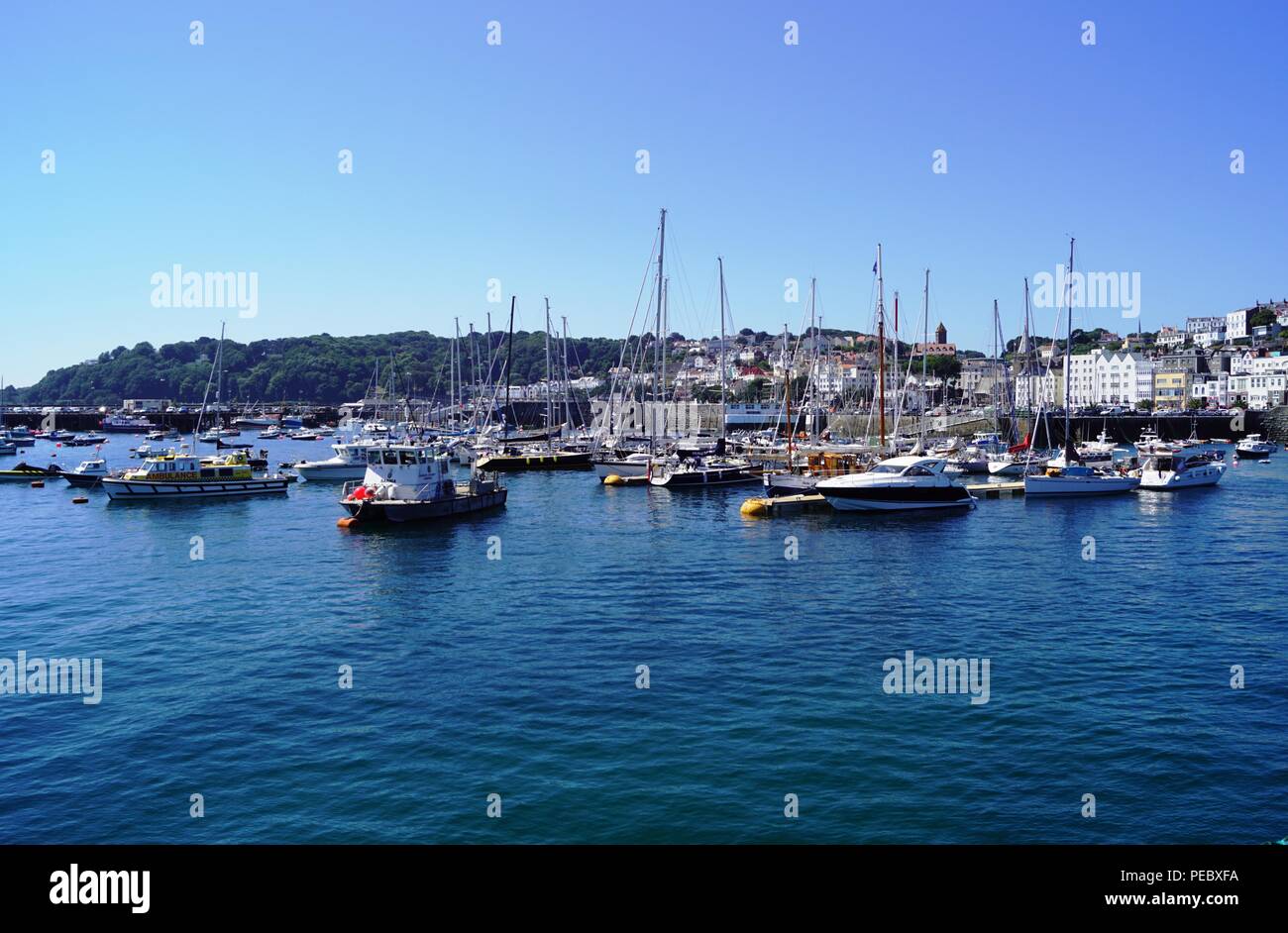 St Peter Port Harbour Guernsey Stock Photo - Alamy