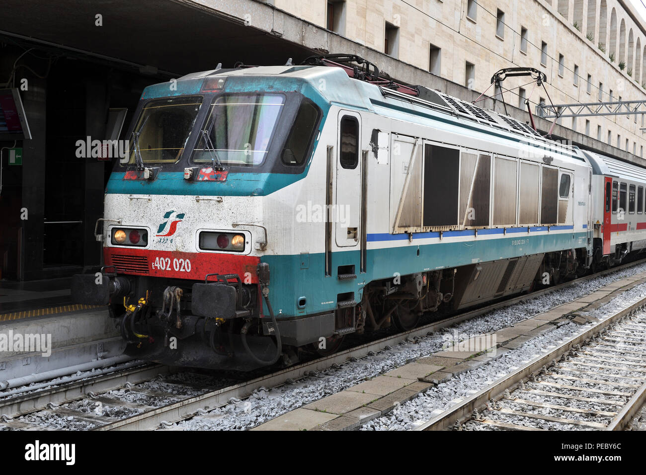 electric locomotive;class 402A;E402 020;santa lucia station;venice ...