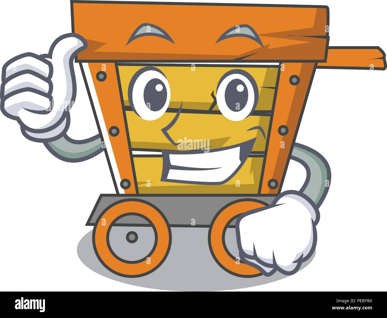 Happy farmer thumbs up cartoon hi-res stock photography and images - Alamy