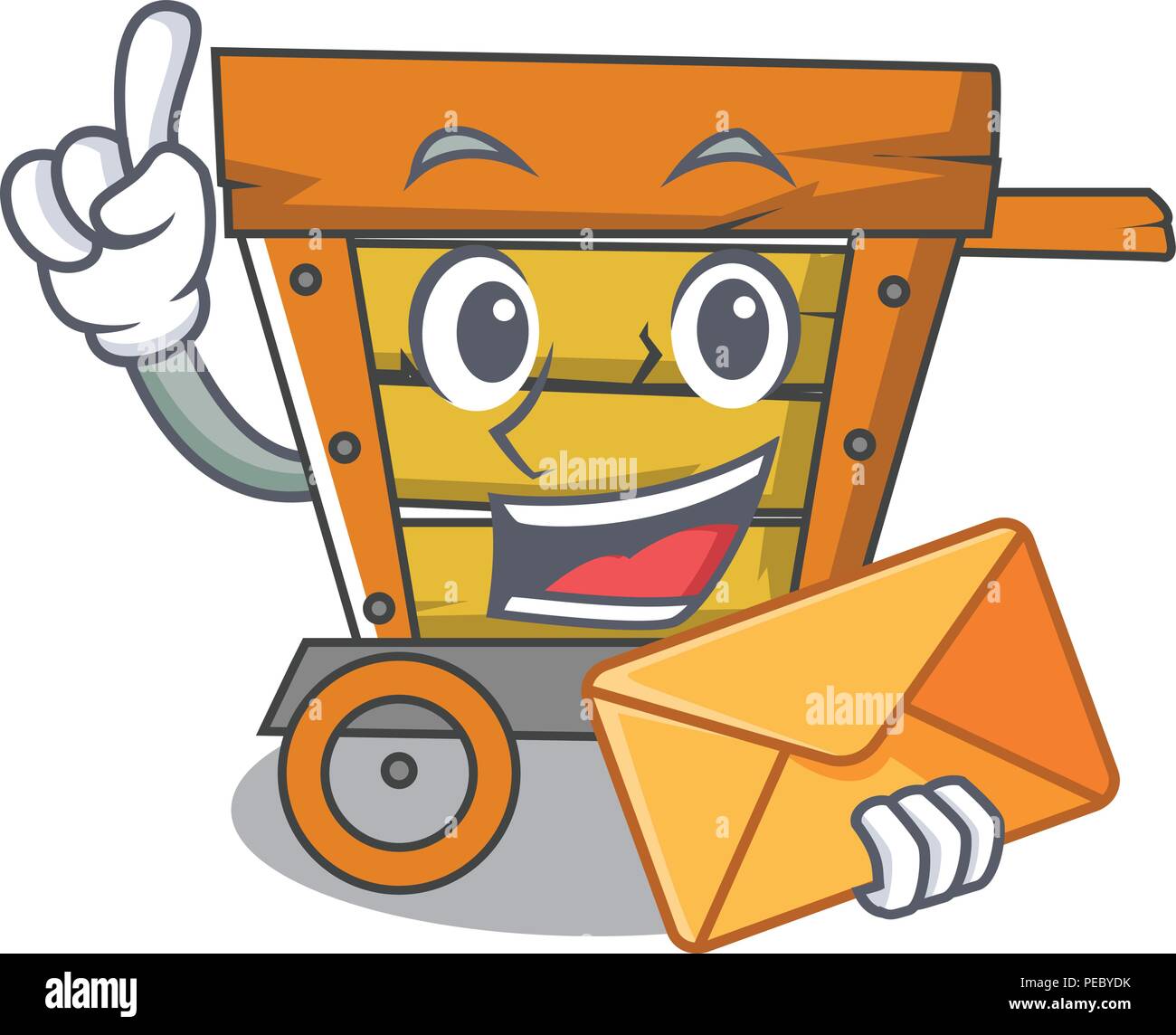 Postman trolley Stock Vector Images - Alamy