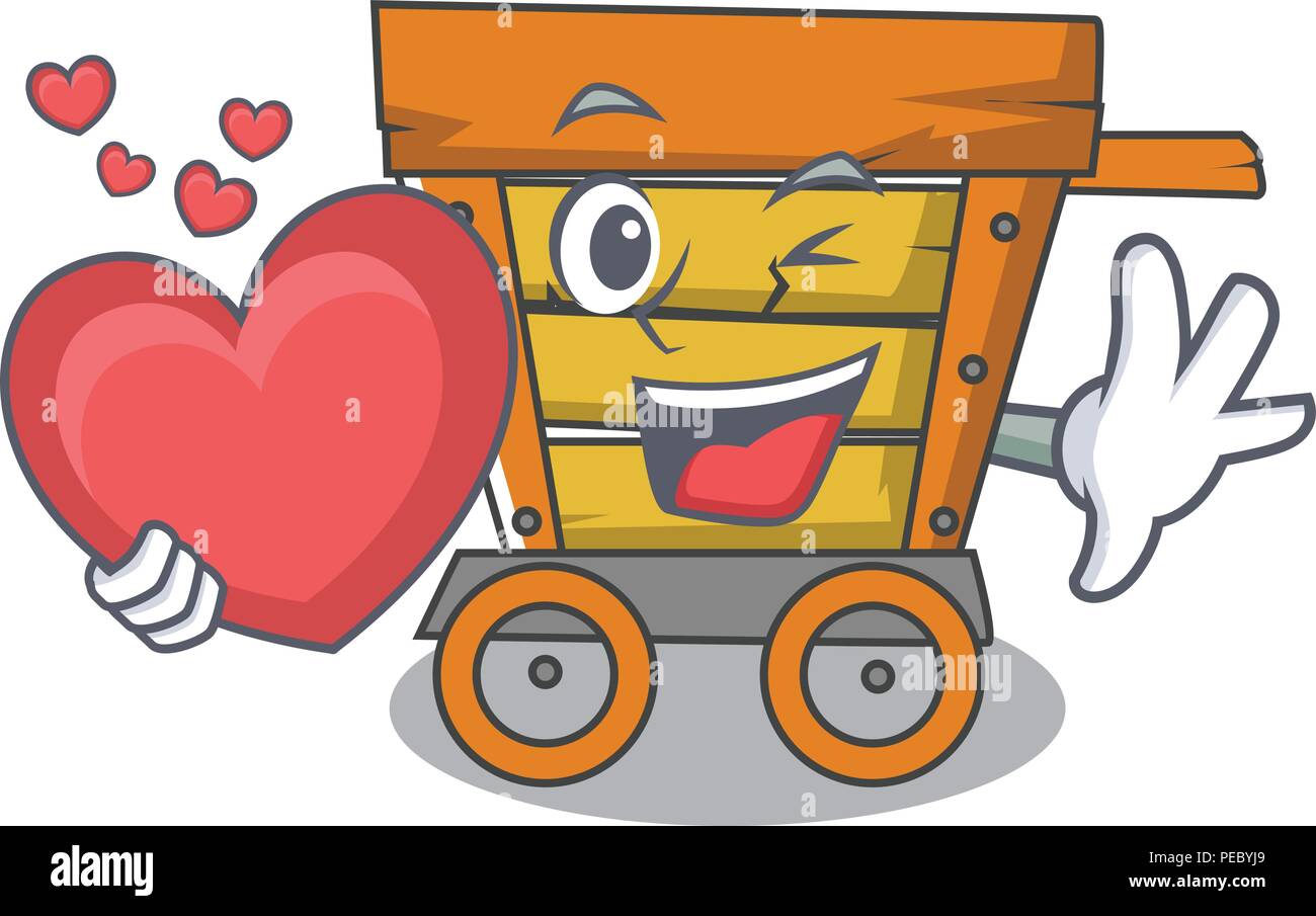 Wooden market trolley Stock Vector Images - Alamy