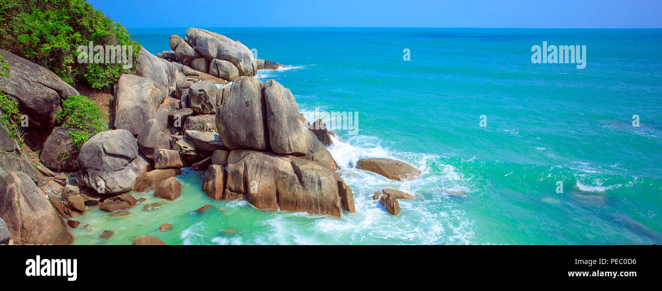 Tropical bach Crystal Bay Samui Stock Photo - Alamy