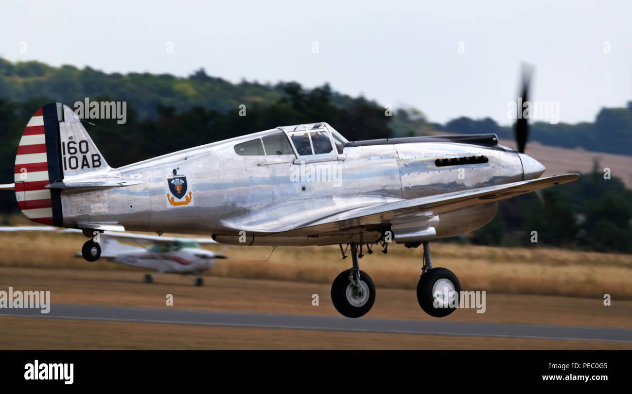 Curtis wright P40C - early second world war American fighter Stock ...