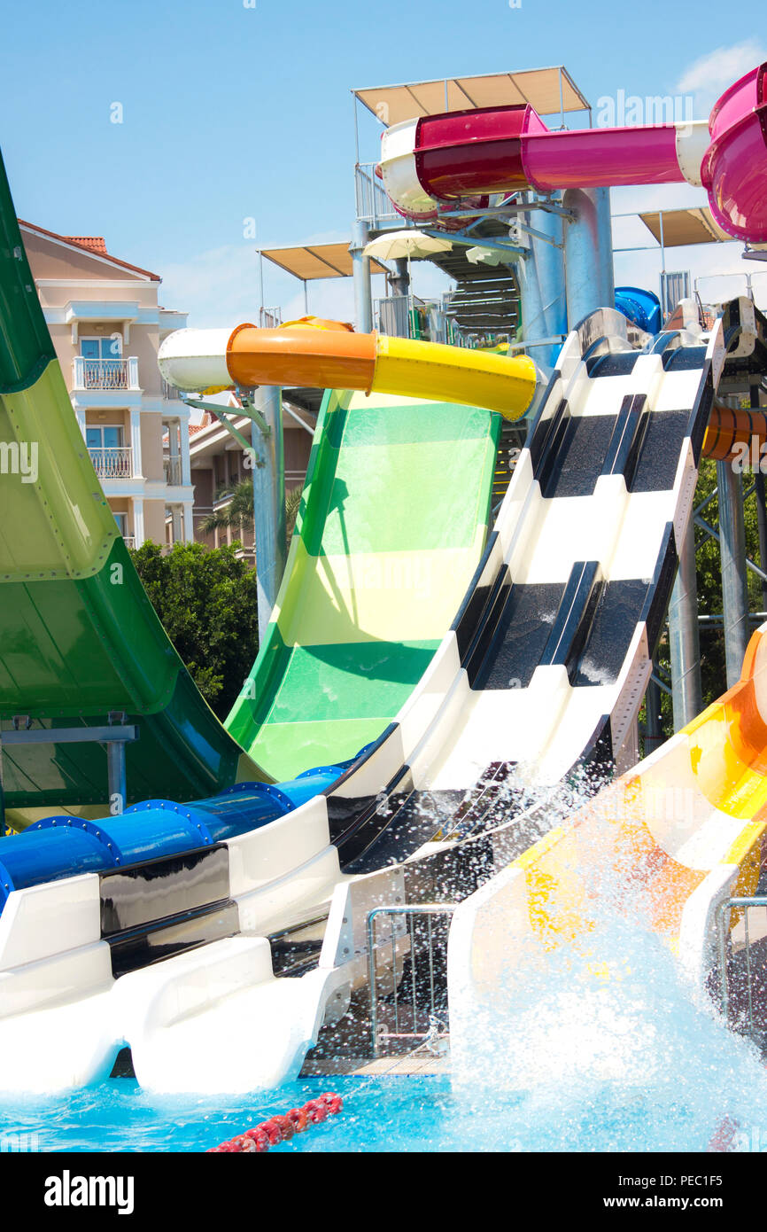 Aquapark slides turkey hi-res stock photography and images - Alamy