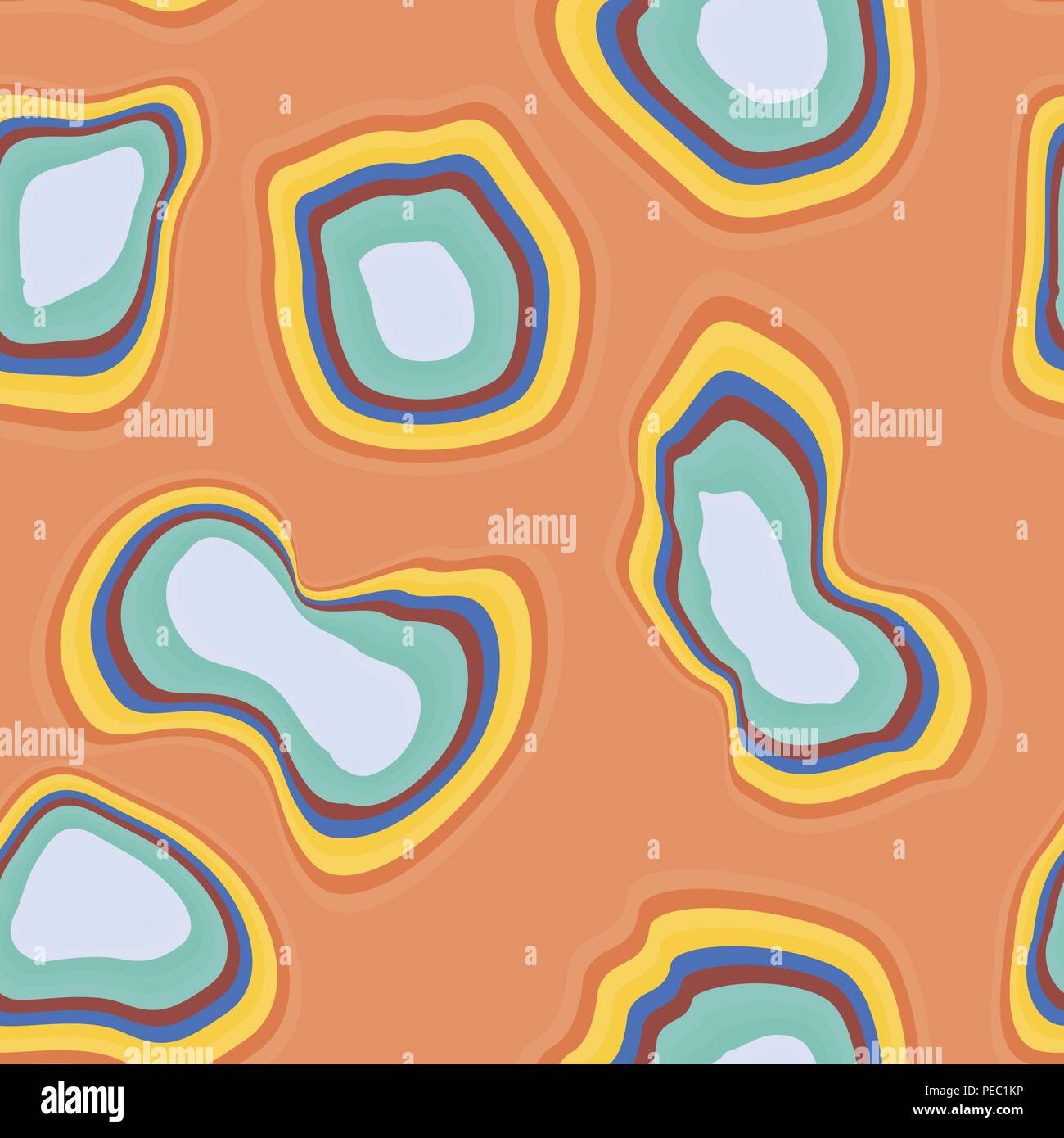 Abstract seamless vector orange colored holes pattern Stock Vector ...