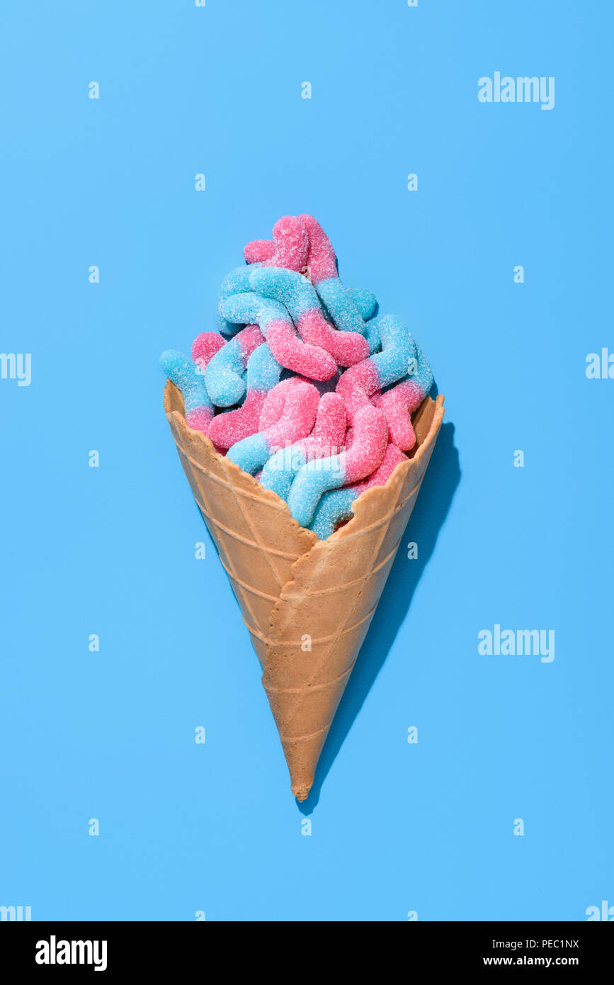Ice cream cone worms hi-res stock photography and images - Alamy