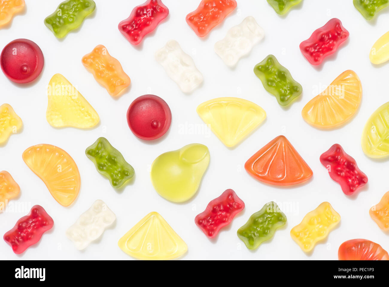 top view of gummy candies Stock Photo - Alamy