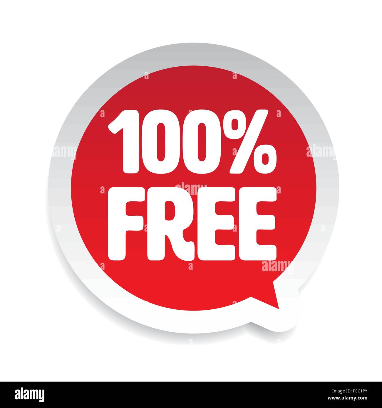 Hundred Percent free sticker tag vector Stock Vector Image & Art - Alamy
