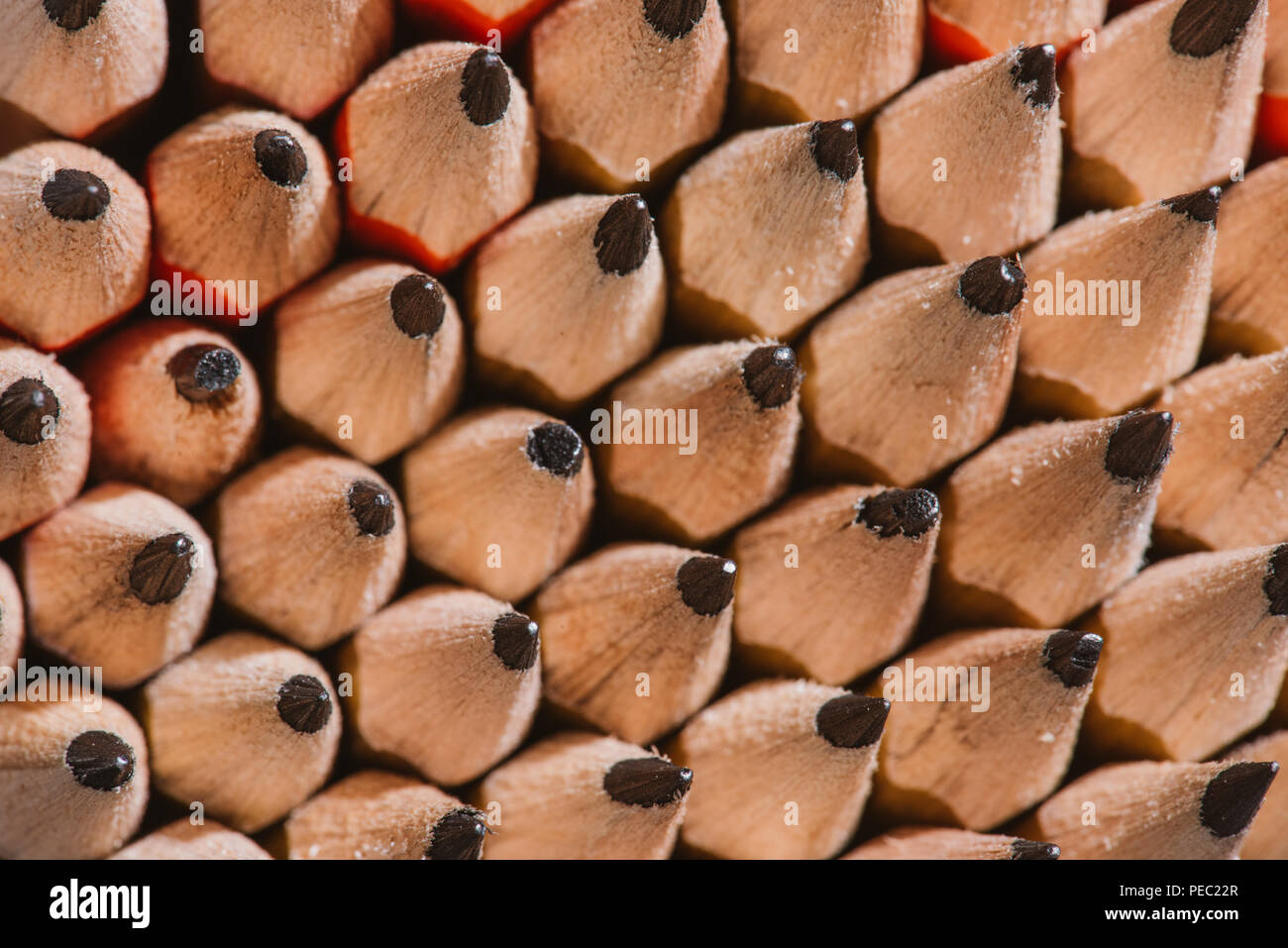 full frame image of pile of graphite pencils background Stock Photo - Alamy