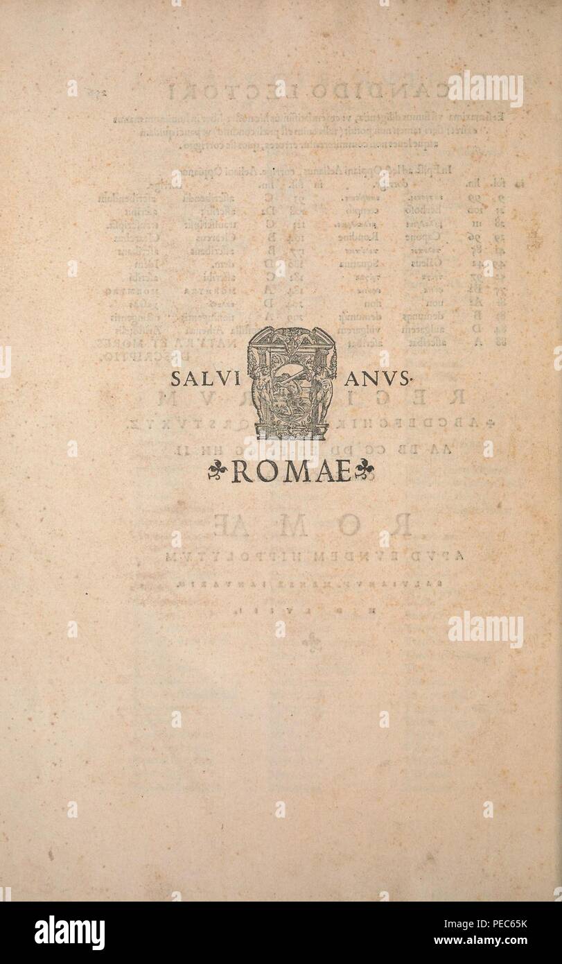 Aquatilium animalium historiae, liber primus Stock Photo - Alamy