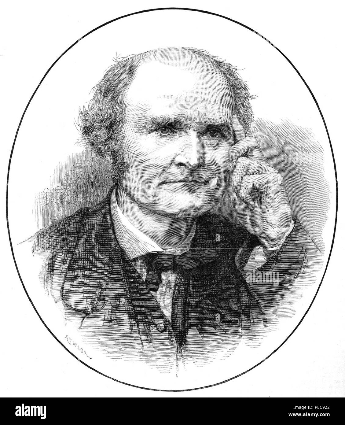 Arthur Cayley Engraving Stock Photo - Alamy