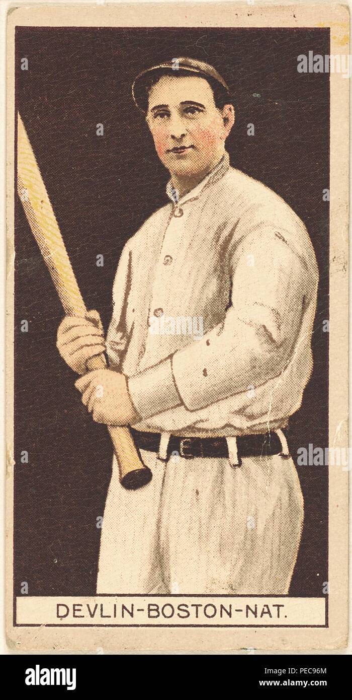 Arthur Devlin, Boston Braves, baseball card portrait Stock Photo - Alamy