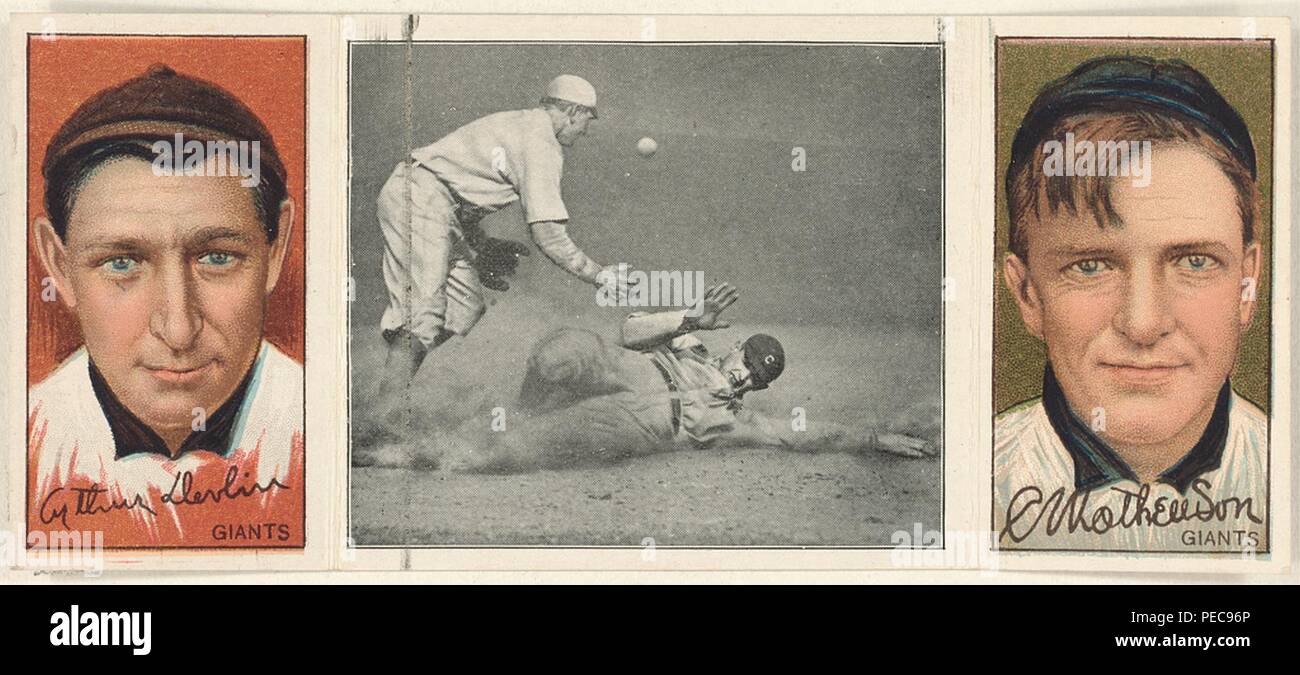 Arthur Devlin-Christopher Mathewson, New York Giants, baseball card portrait Stock Photo - Alamy