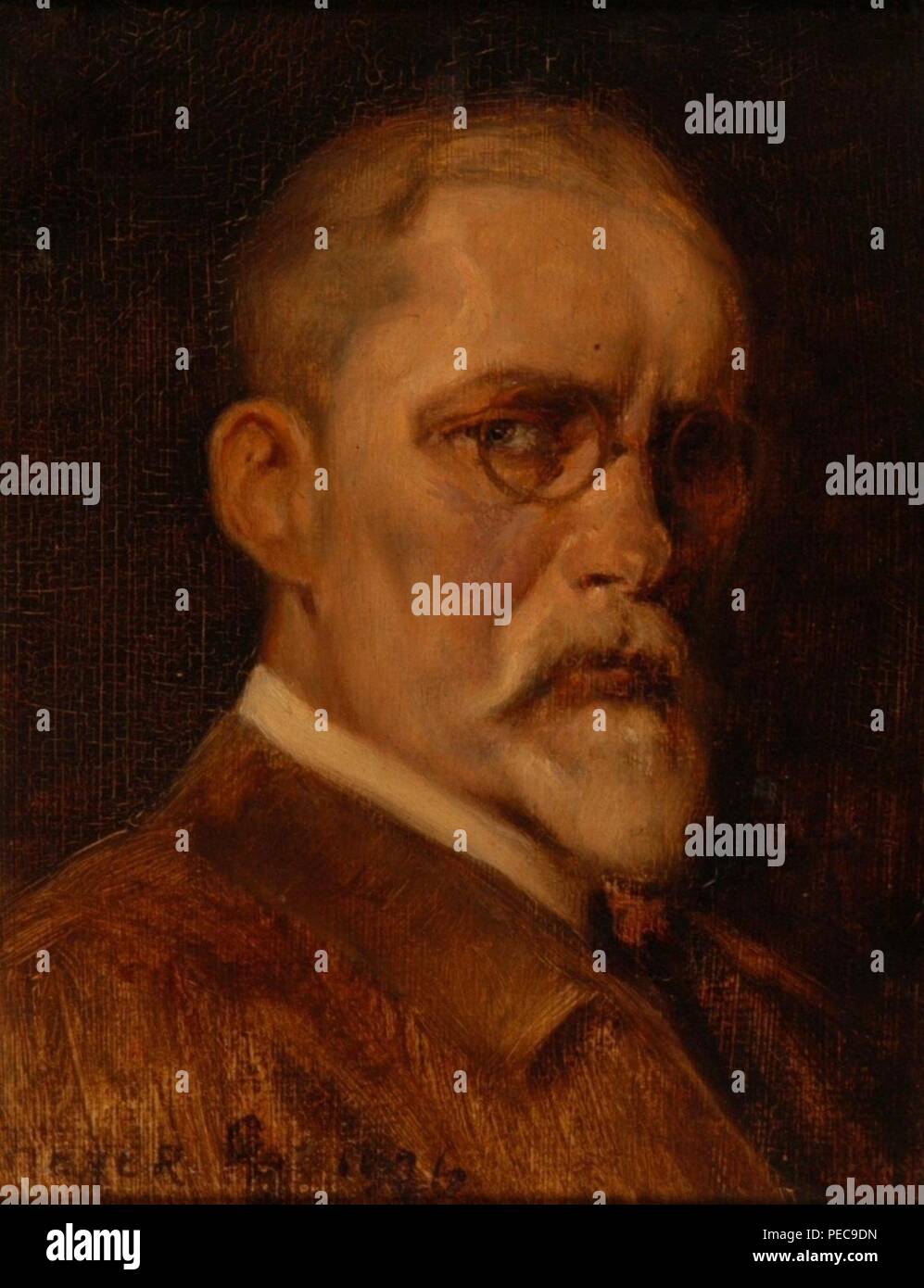 Arthur Heyer self-portrait Stock Photo - Alamy
