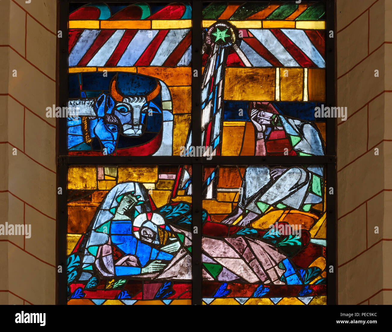 Stained glass window by Robert Rabolt, St. James's Church, St. James ...