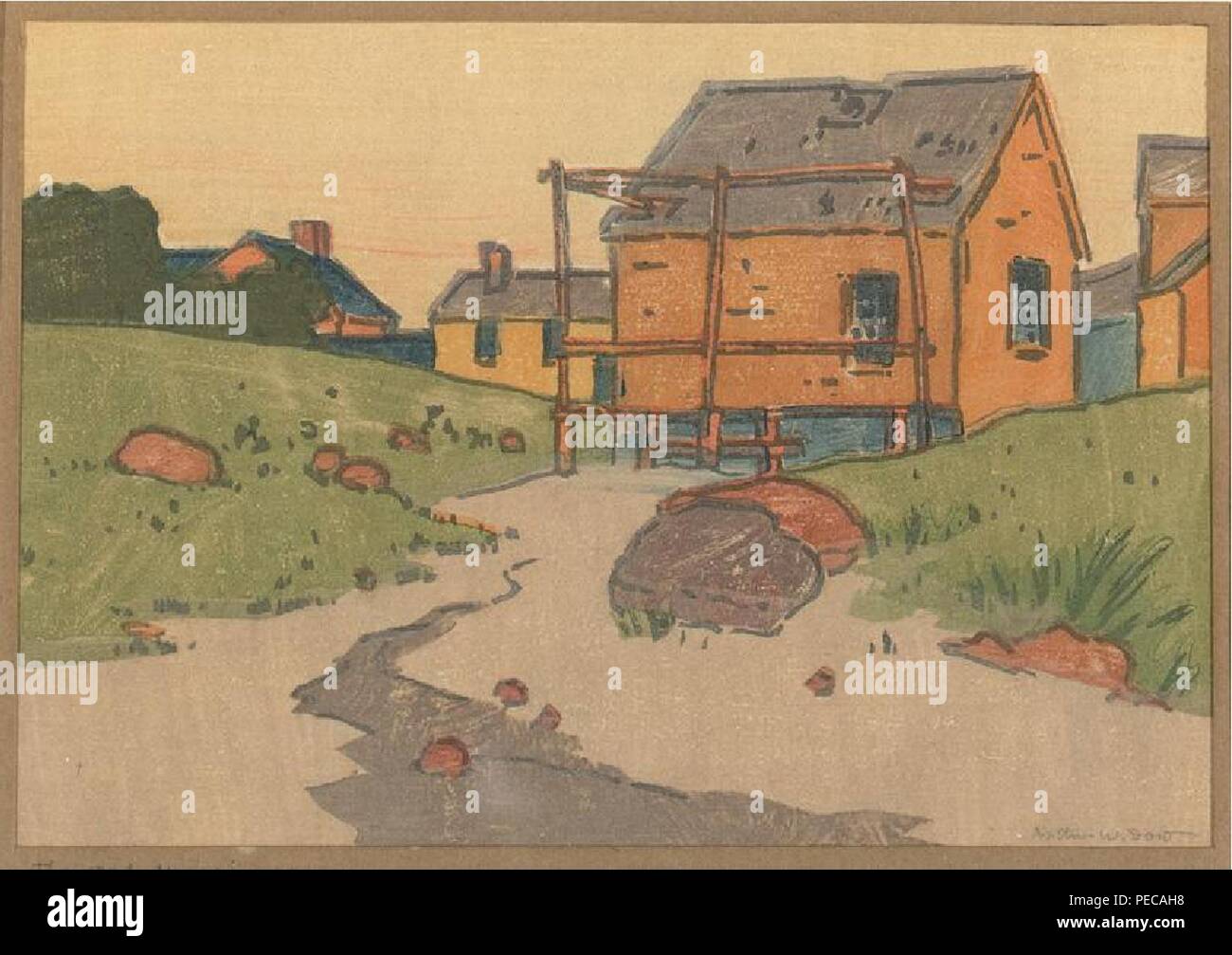 Arthur Wesley Dow - The clam house Stock Photo - Alamy