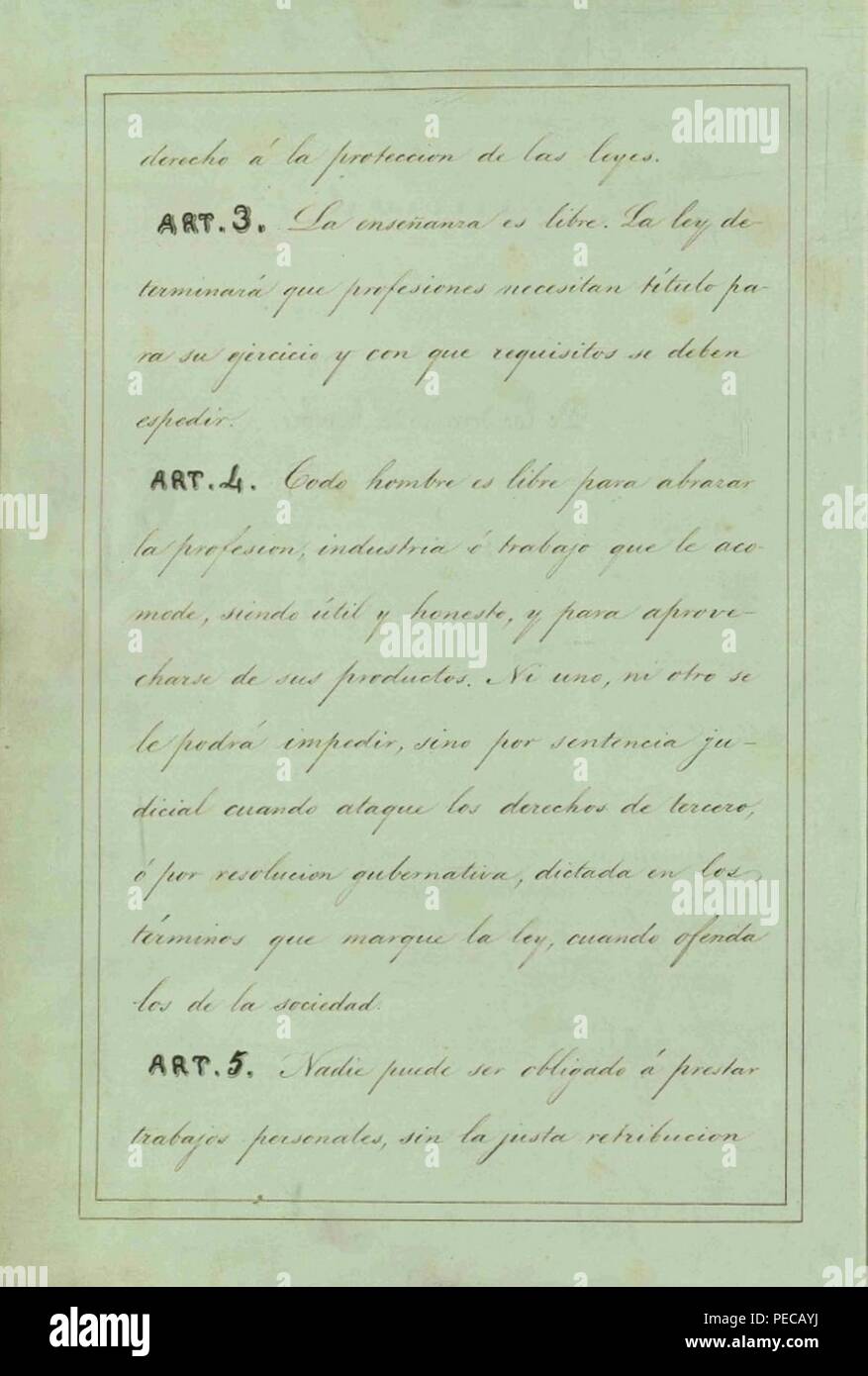 Articulos constitucion de 1857 hi-res stock photography and images - Alamy