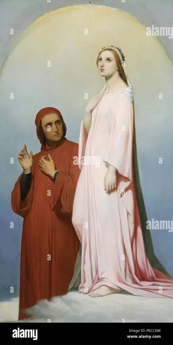 Ary Scheffer - Dante and Beatrice (1851 Stock Photo - Alamy Ary Scheffer - Dante and Beatrice (1851 Stock Photo - Alamy