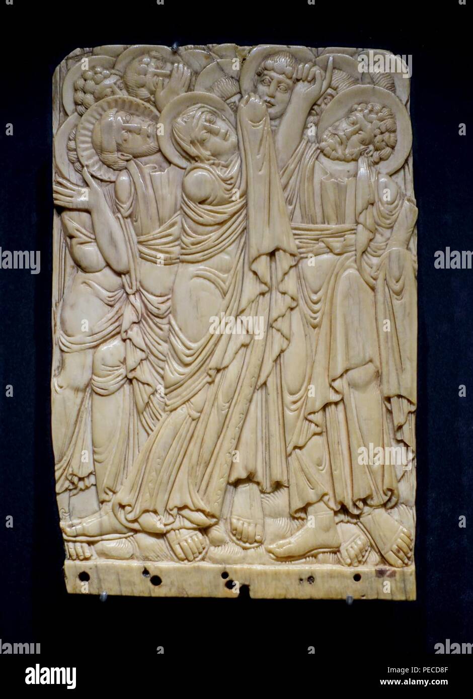 Ascension of Christ (fragment), Aachen, Court School of Charlemagne ...