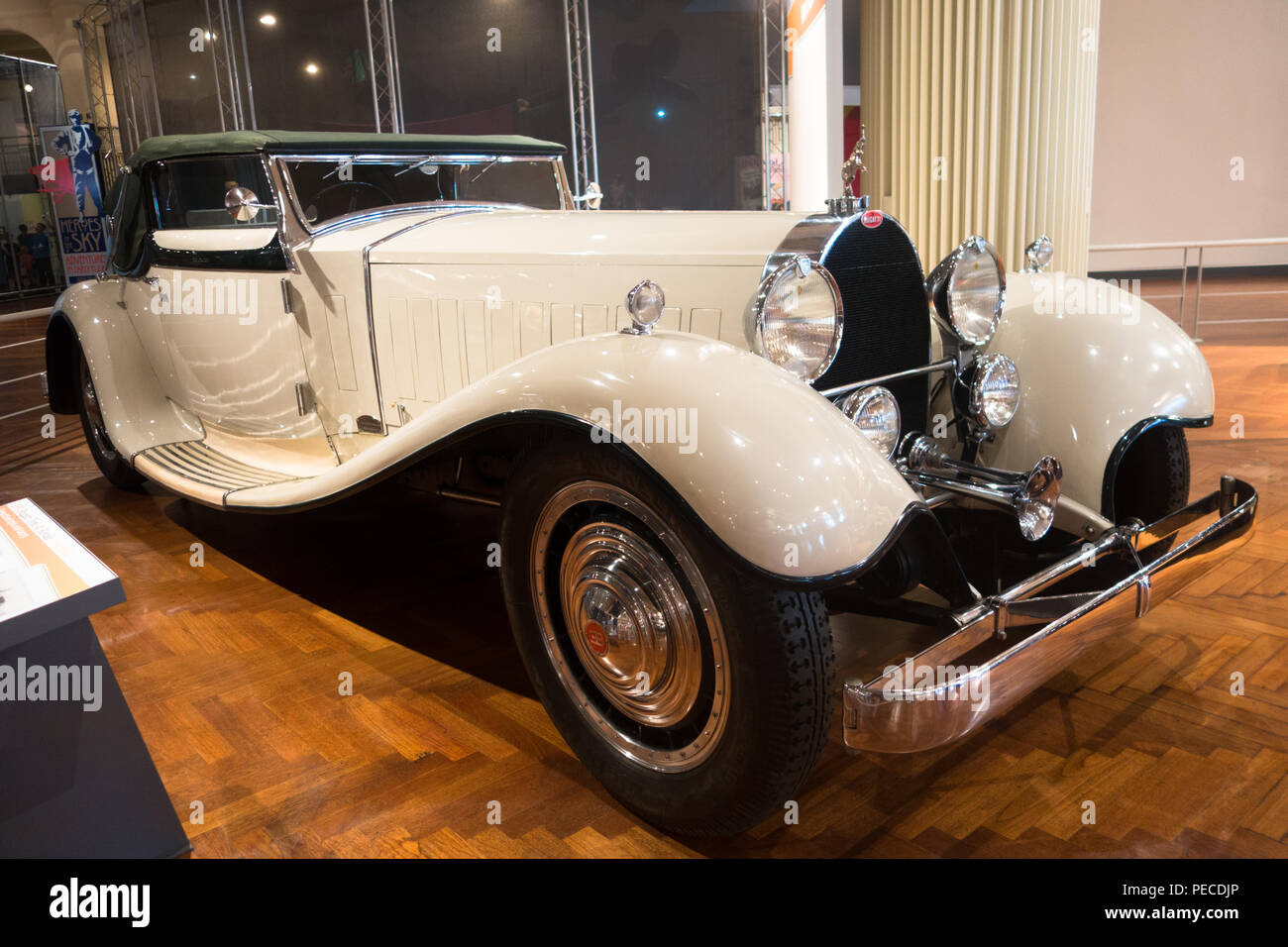 Vintage automobile on display at the Henry Ford Museum, Dearborn ...