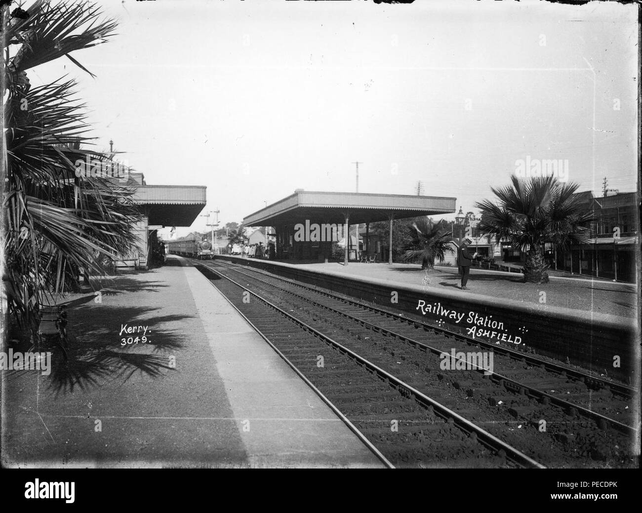 Ashfield railway station c1900 Stock Photo - Alamy