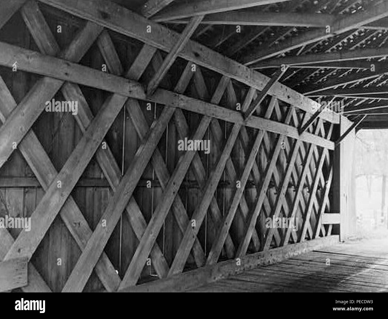 Ashland Covered Bridge Lattice-Work Red Clay Creek-Barley Mill Road ...