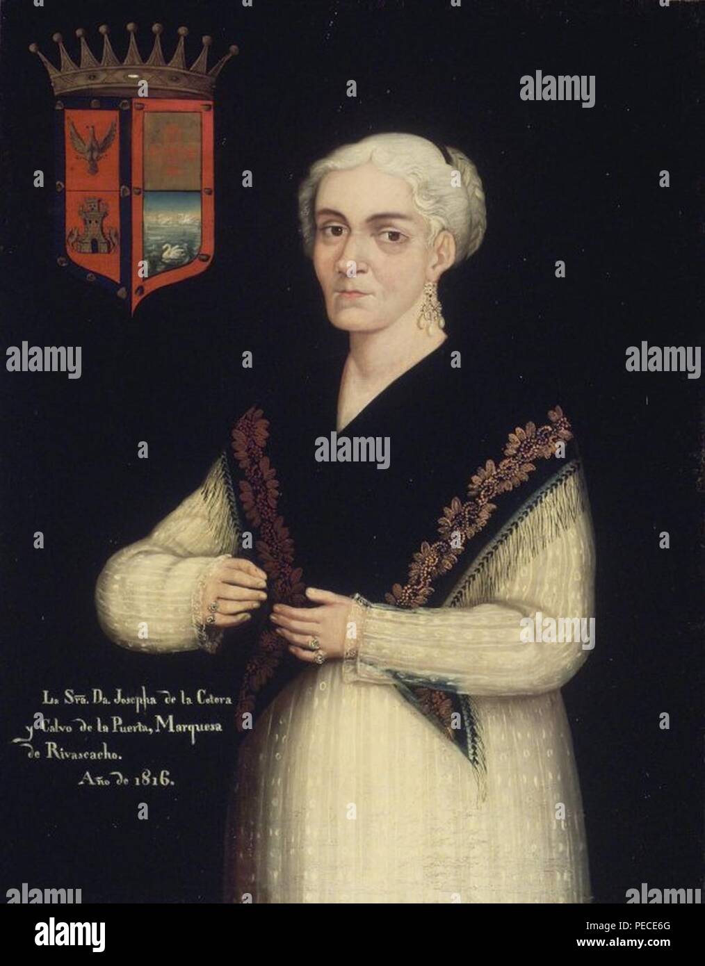 Doña Josefa de la Cotera y Calvo de la Puerta - Mexican - overall Stock ...