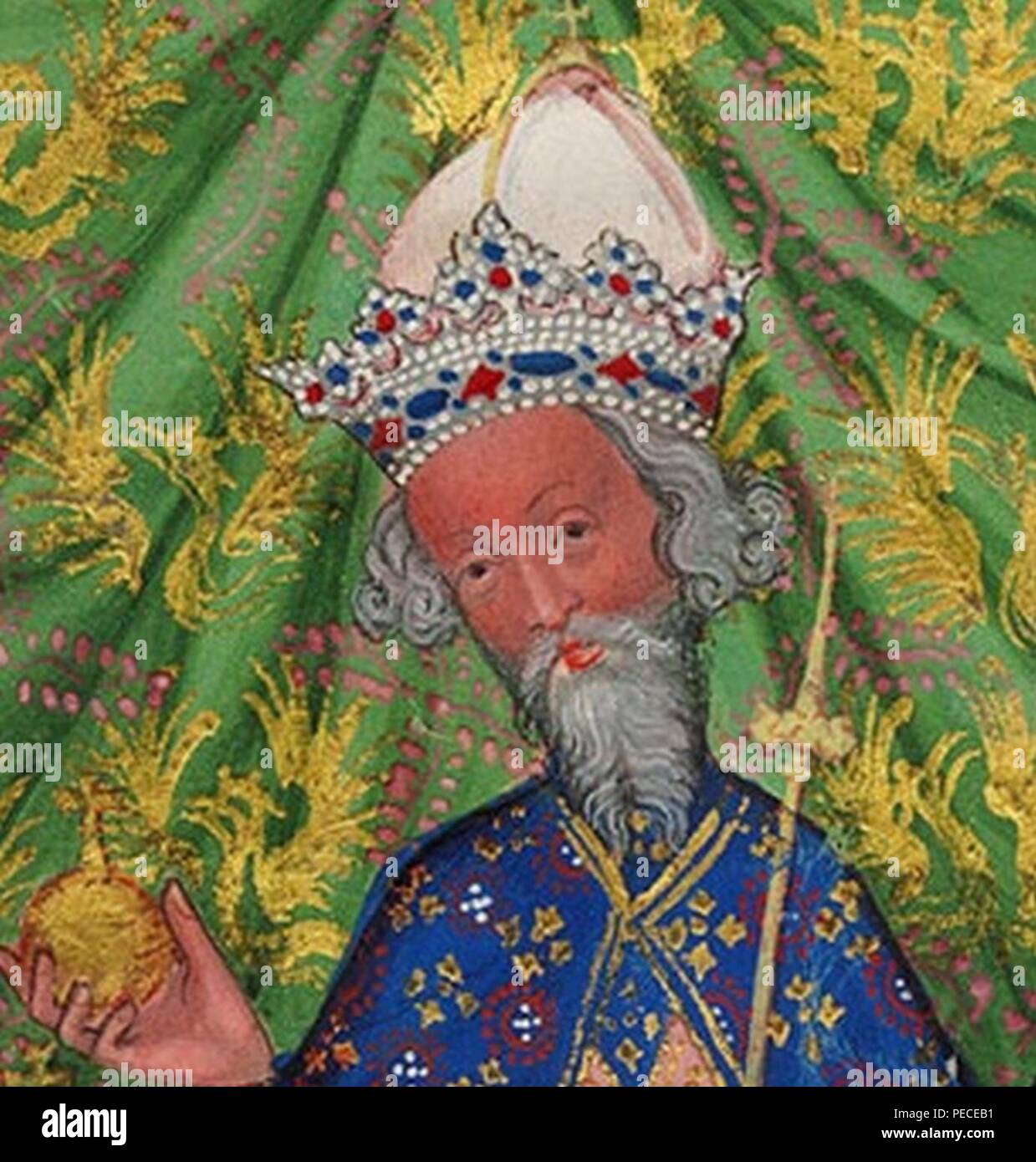 Karel IV detail - Národní galerie v Praze Stock Photo - Alamy