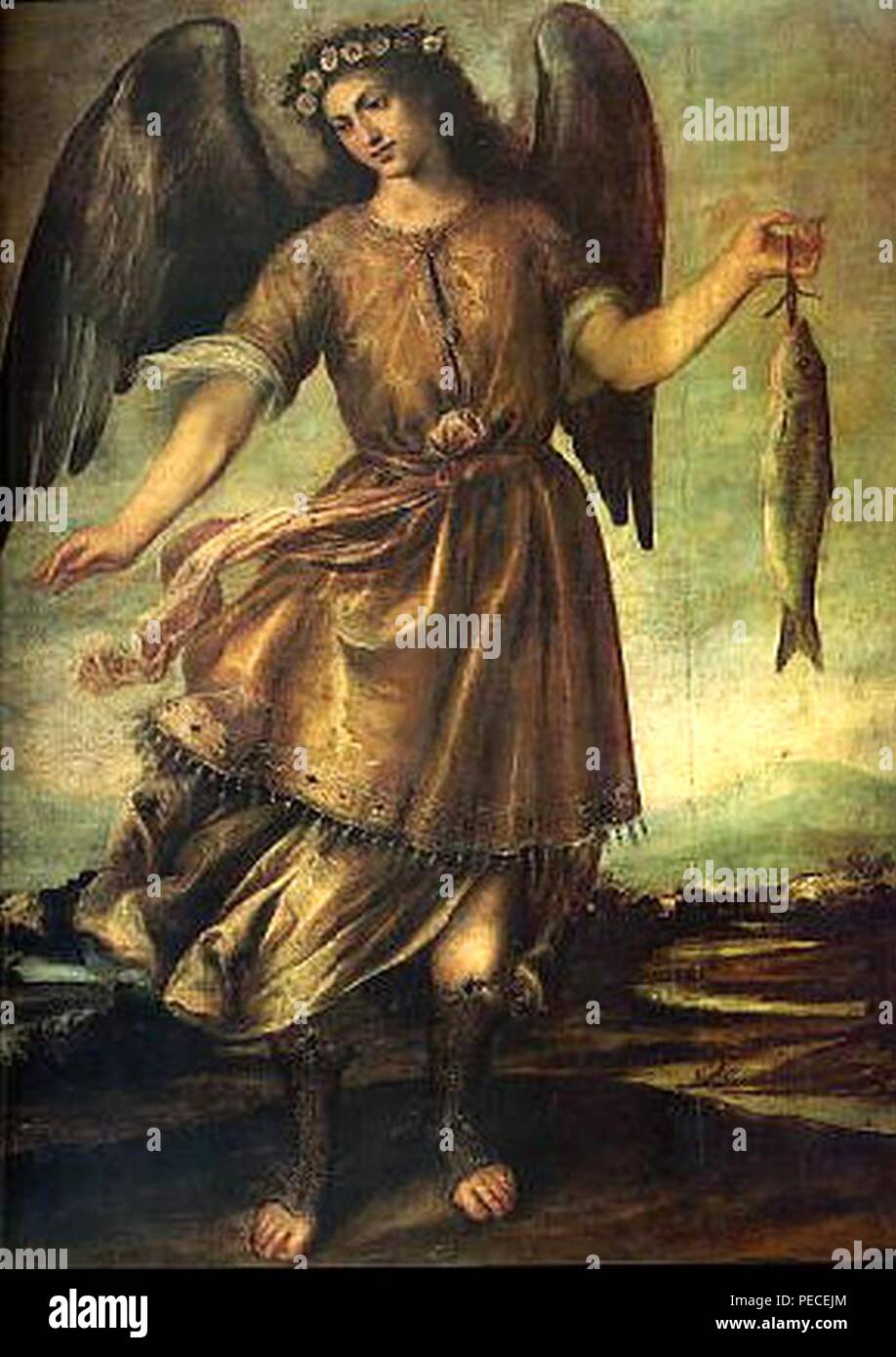 Arcángel San Rafael (Bartolomé Román Stock Photo - Alamy