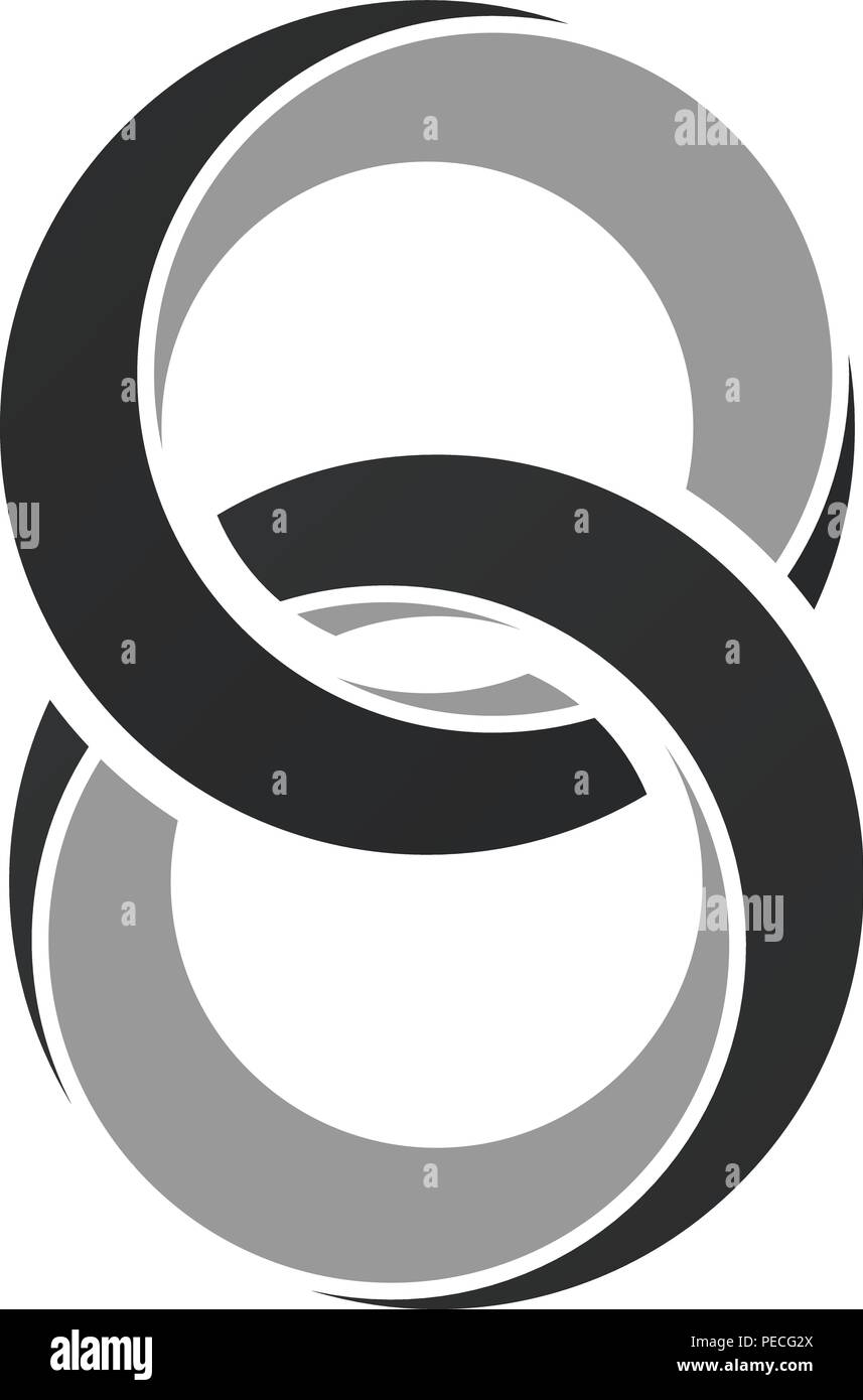 infinity eight number art sign symbol vector art Stock Vector Image ...