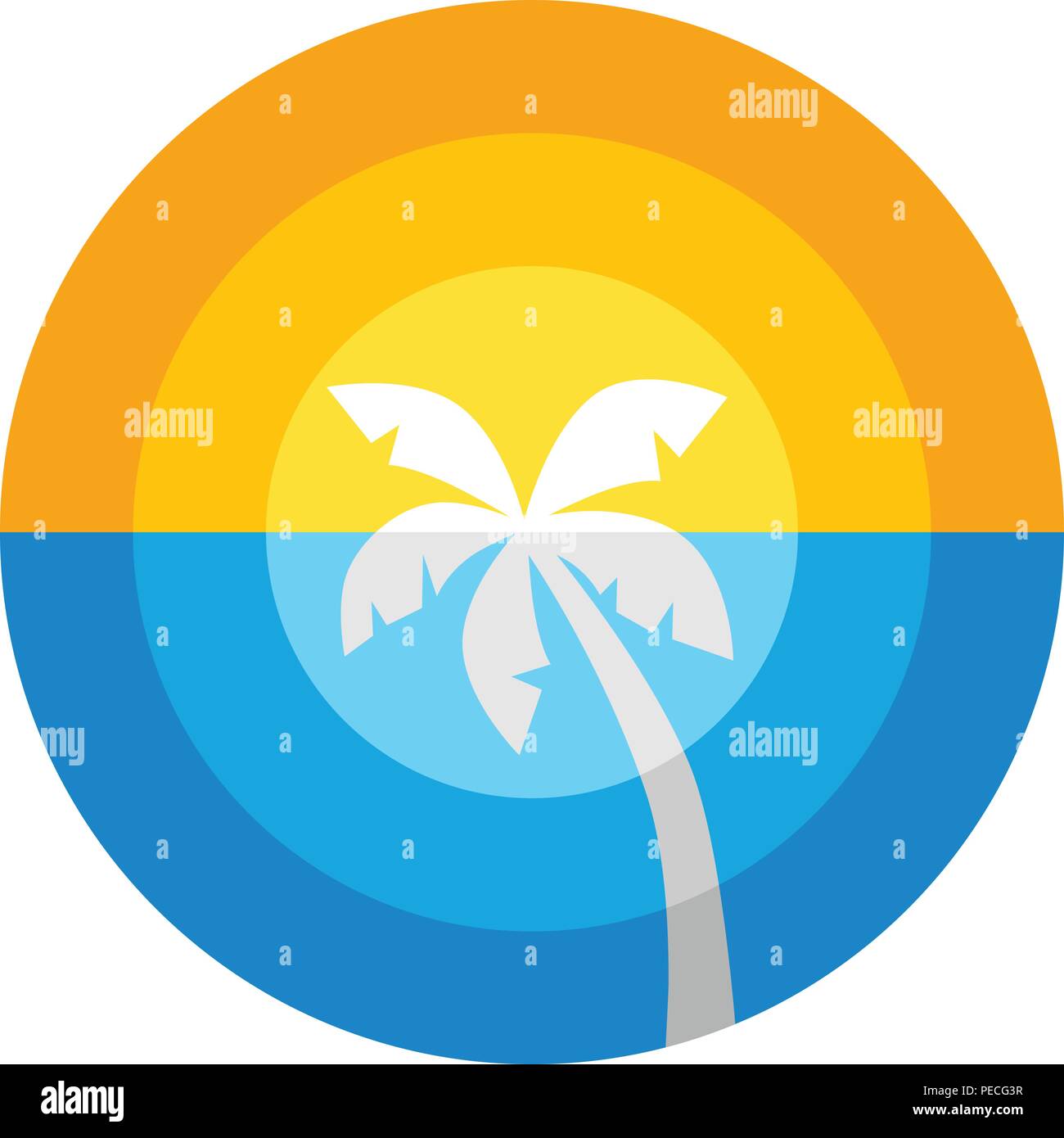 summer holiday vacation theme vector art illustration Stock Vector ...