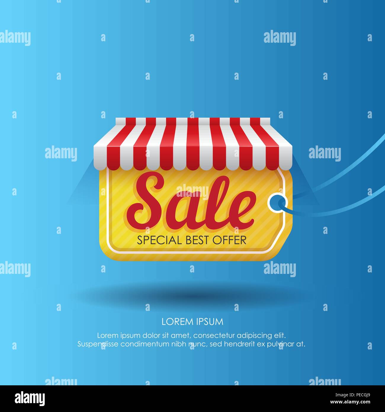 Advertising on the roof Stock Vector Images - Alamy