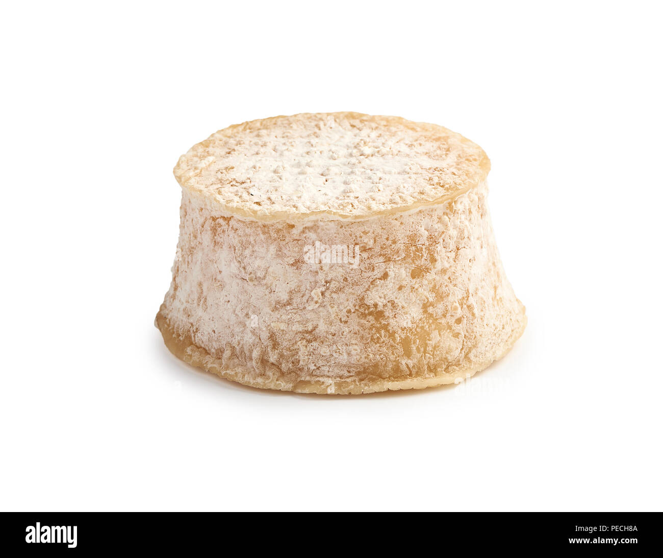 Crottin cheese isolated on white background Stock Photo - Alamy
