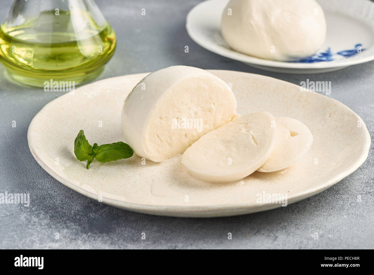 Sliced Mozzarella Buffalo Stock Photo - Alamy