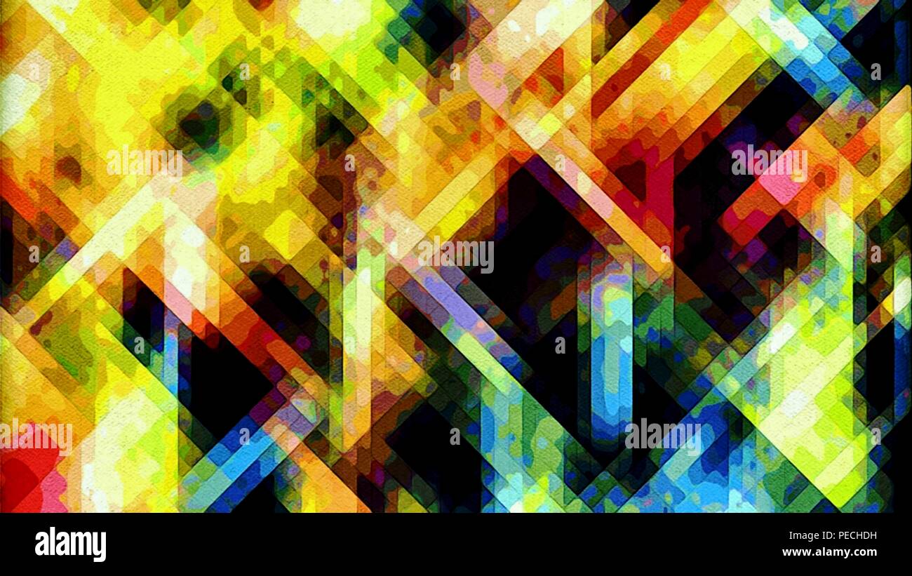 abstract psychedelic background from color chaotic blurred stains brush ...