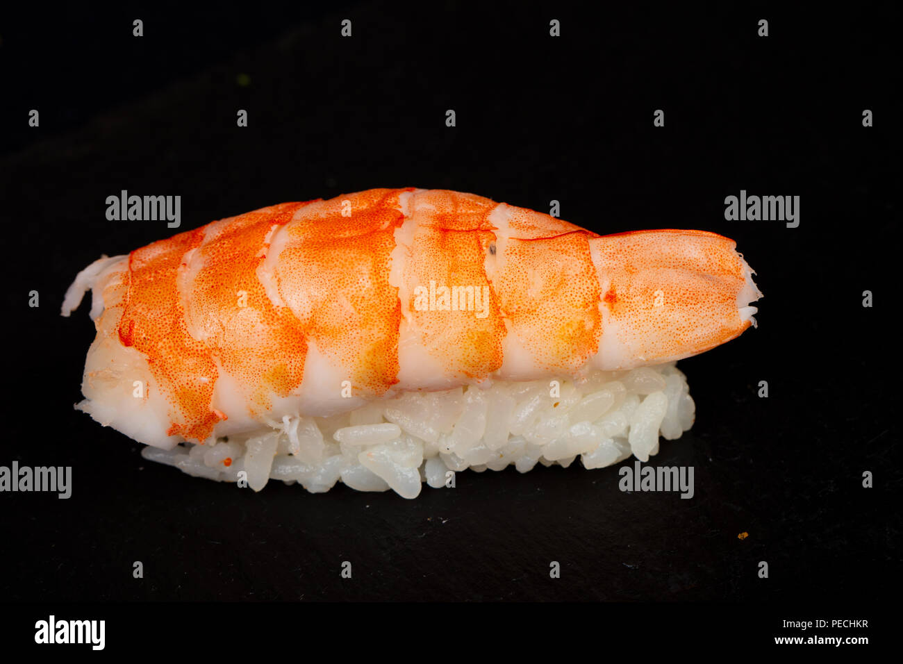 Japanese cold sushi with prawn Stock Photo - Alamy