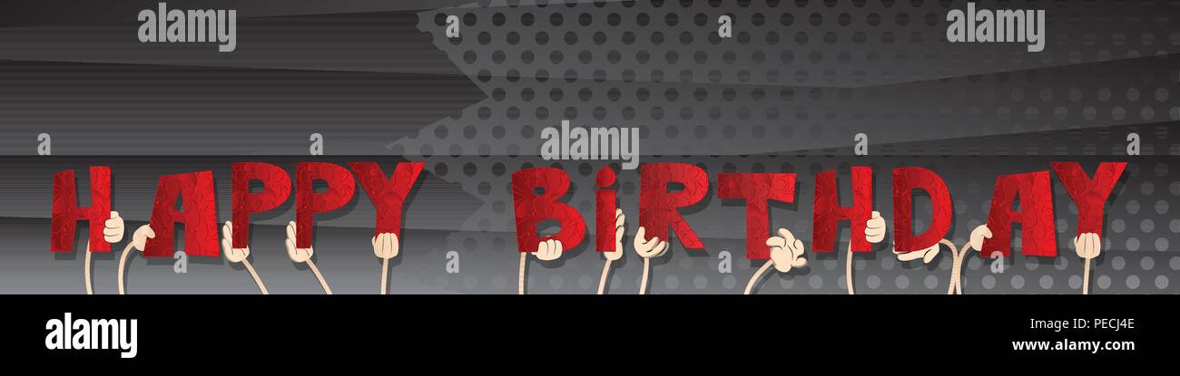 Diverse hands holding letters of the alphabet created the word Happy ...