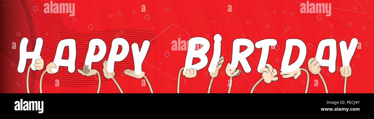 Diverse hands holding letters of the alphabet created the word Happy ...