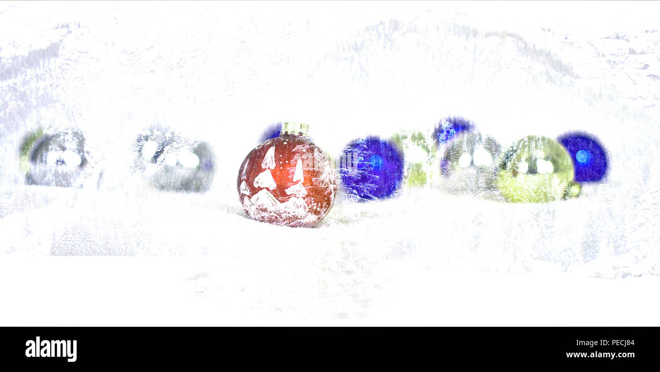 Christmas market tree decorations Cut Out Stock Images & Pictures - Alamy