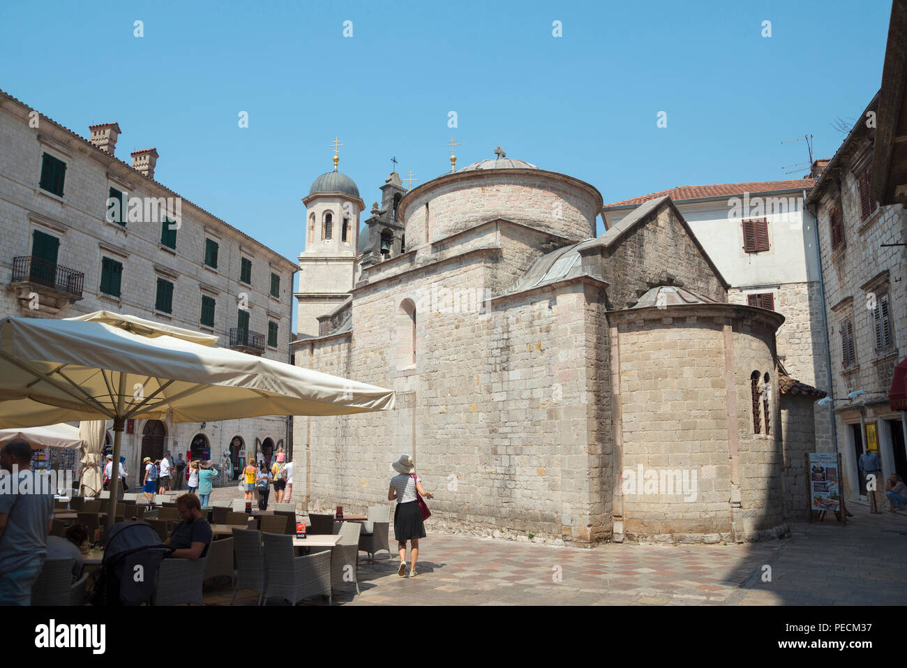 Church of St. Lukas, place Sv. Luke, old town, Kotor, Bay of Kotor ...
