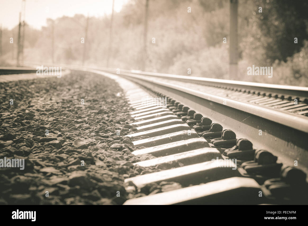 Railway track background rail concrete hi-res stock photography and ...