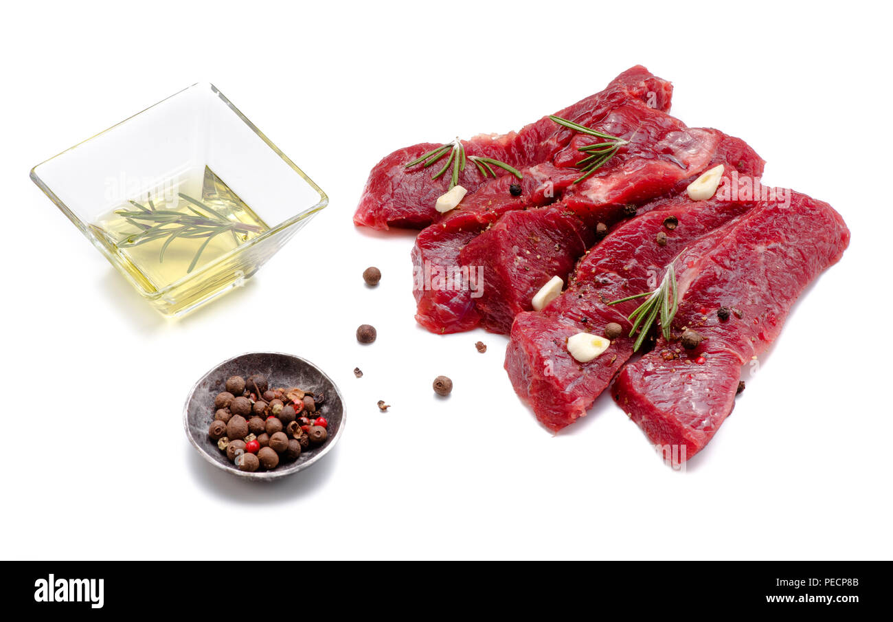 Sirloin raw beef Cut Out Stock Images & Pictures - Alamy