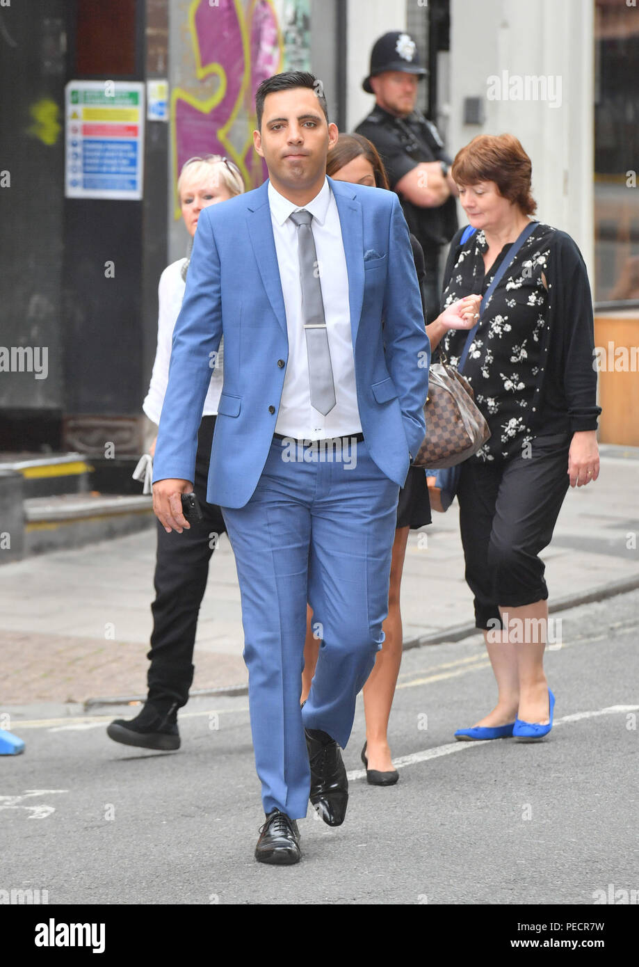 Ryan Ali arrives at Bristol Crown Court where he is on trial accused of ...